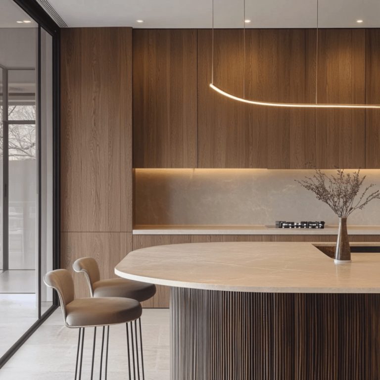 Make Small Spaces Look Bigger with Sleek Wood Panels