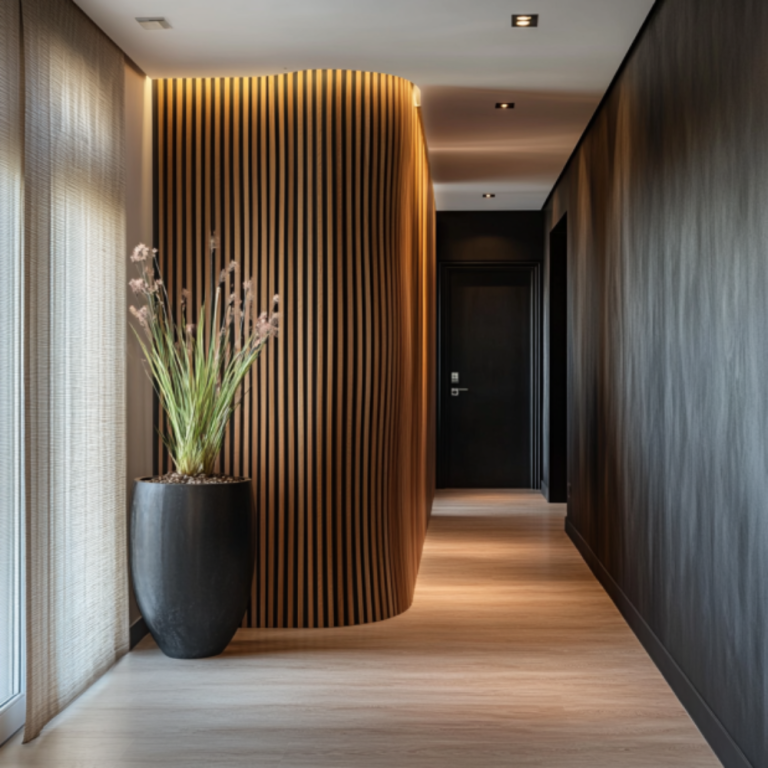 Tambour Wall Panels Add Texture and Movement